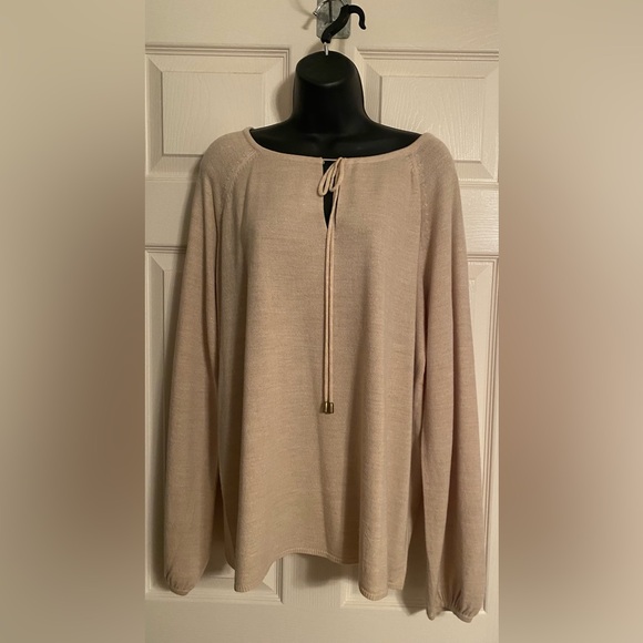 EVIE | Tops | Evie Woman Brand Light Knitsweater Top Beige With Key ...